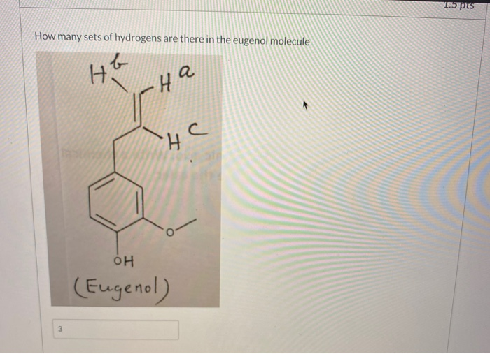 1:3 pts How many sets of hydrogens are there in the | Chegg.com