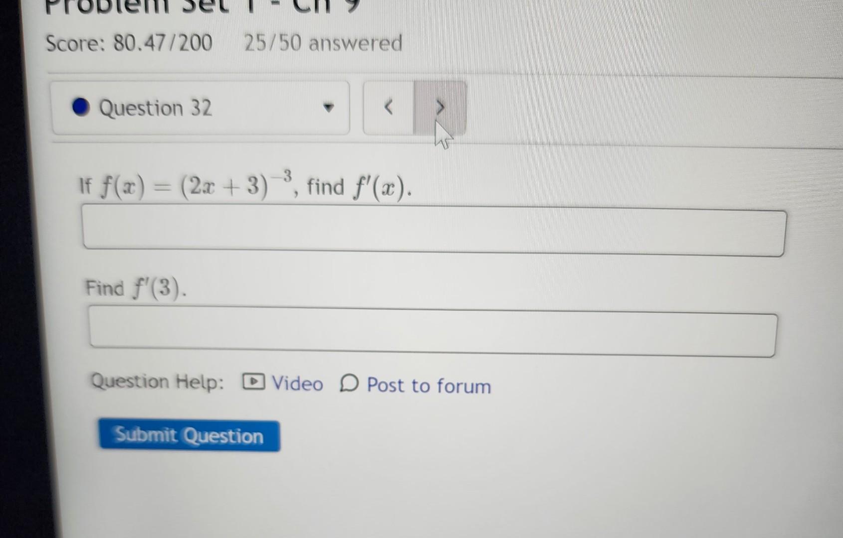 Solved Problem Set 1 - Ch 9 Score: 80.47/20025/50 answered | Chegg.com