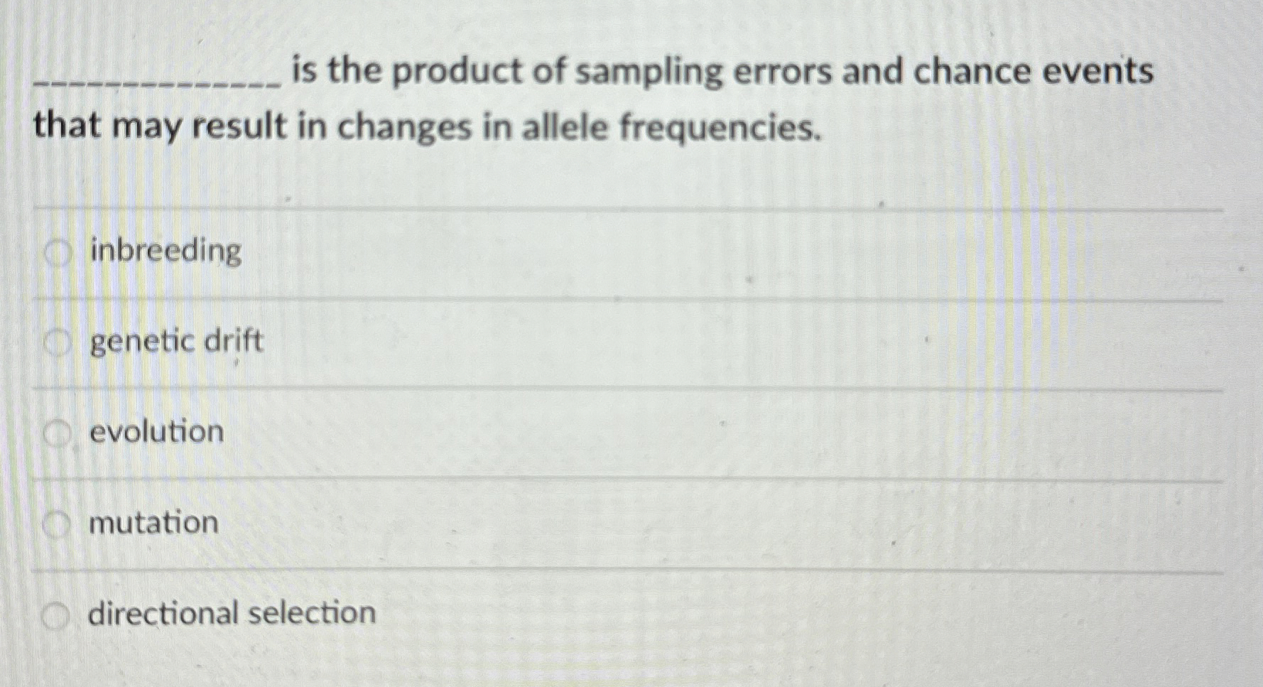 Solved q, ﻿is the product of sampling errors and chance | Chegg.com