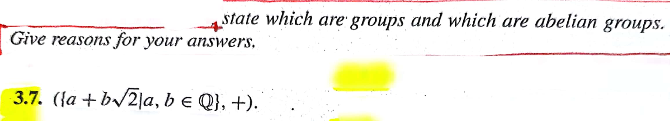 Solved state which are groups and which are abelian | Chegg.com