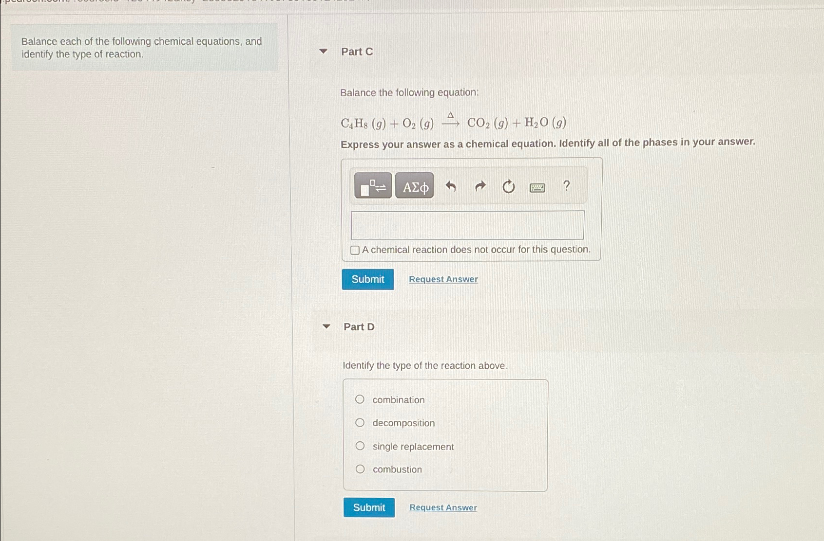 Solved Balance each of the following chemical equations, and | Chegg.com