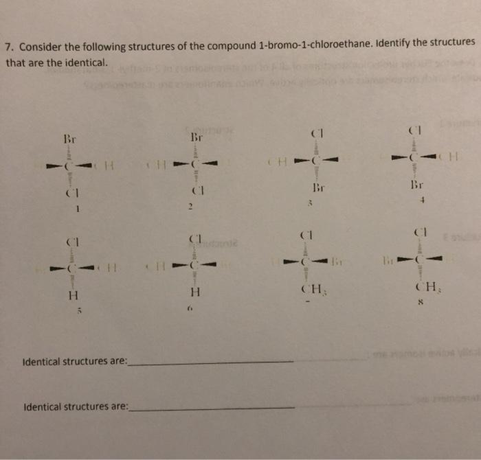 Solved 7. Consider the following structures of the compound | Chegg.com