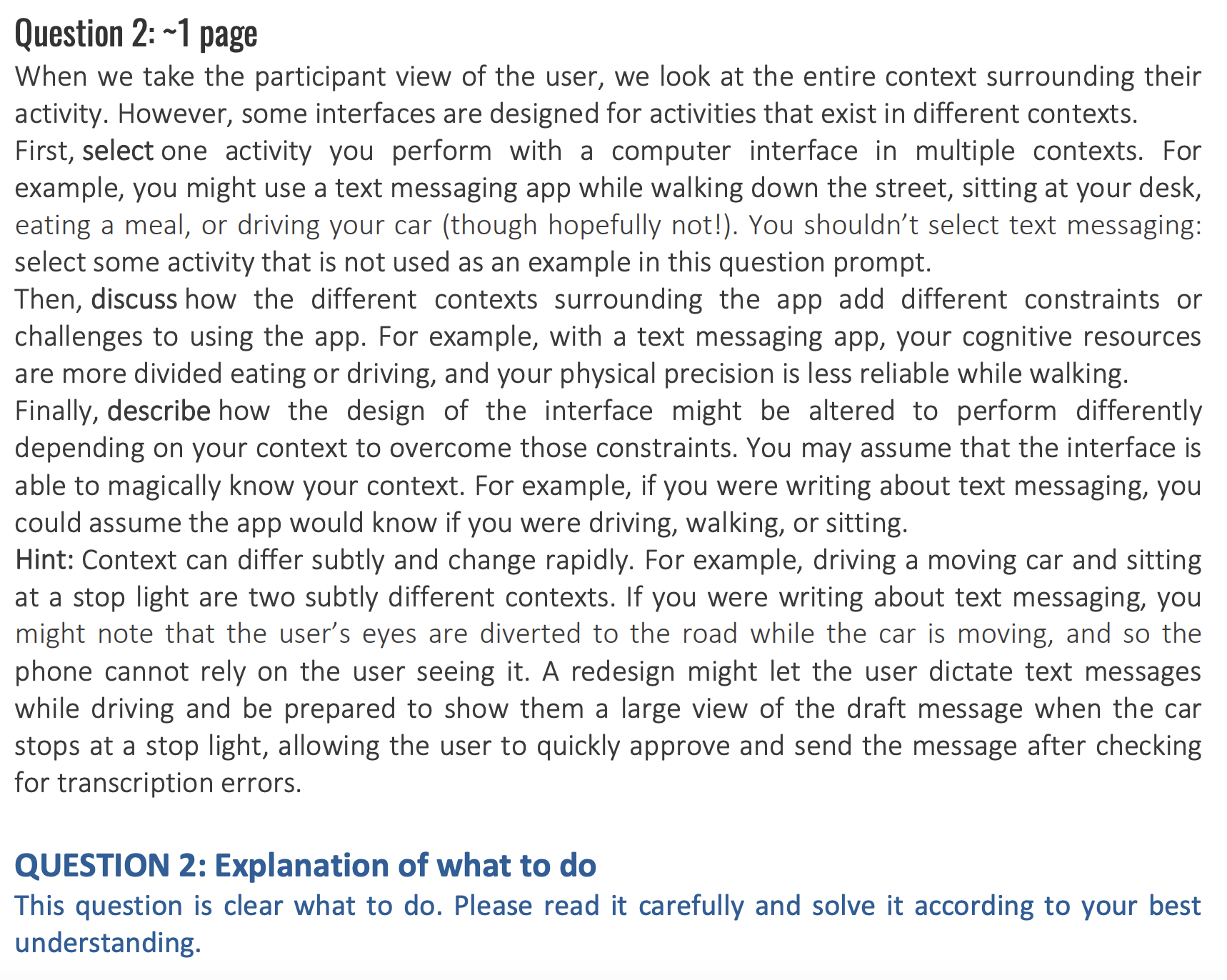 Solved Question 2:~1 ﻿page When we take the participant view | Chegg.com