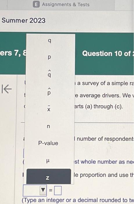 Solved Use the results from a survey of a simple random | Chegg.com