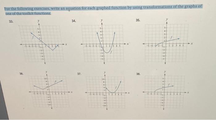 Solved For the following exercises, write an equation for | Chegg.com