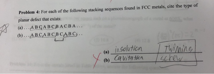 Solved Problem 4: For each of the following stacking | Chegg.com