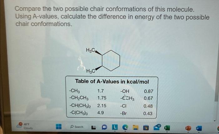 Solved Draw the chair flip of the following | Chegg.com