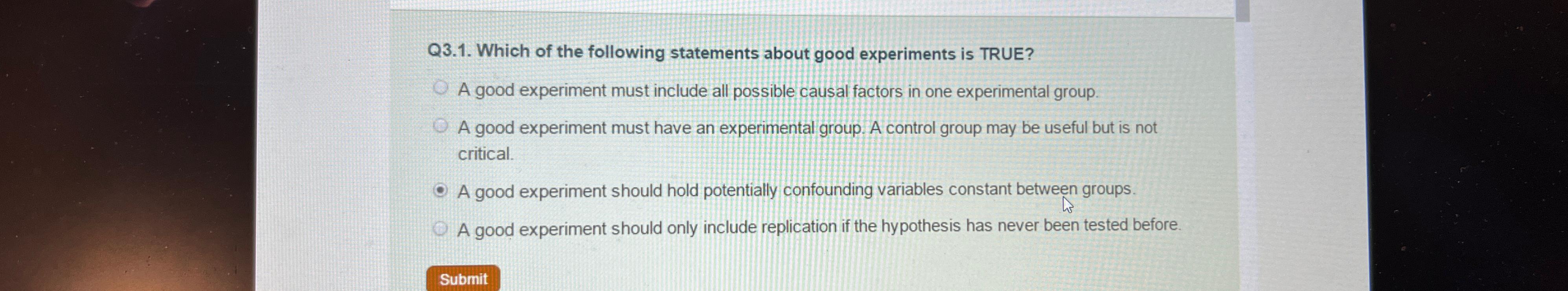 Solved Q3.1. ﻿Which of the following statements about good | Chegg.com