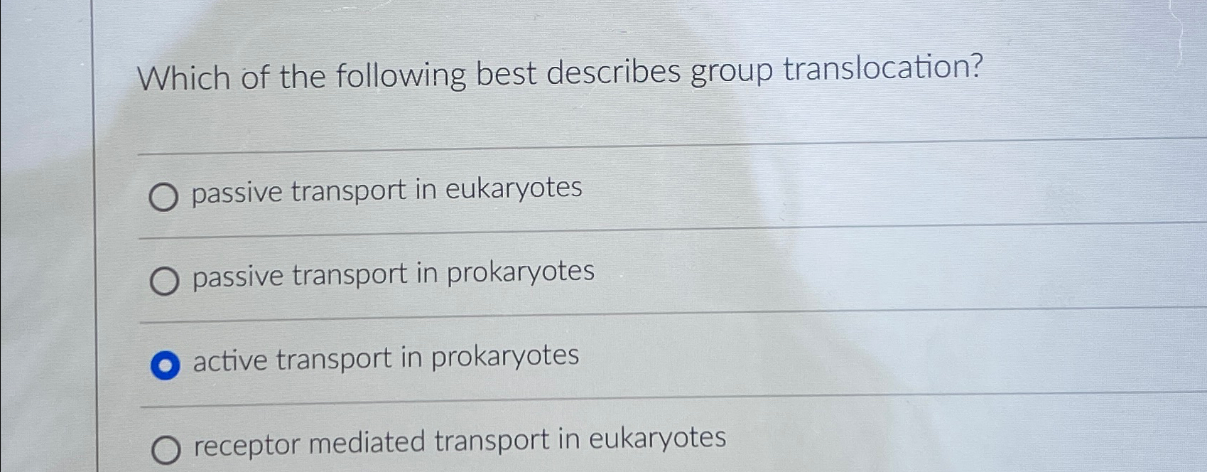 Solved Which of the following best describes group | Chegg.com