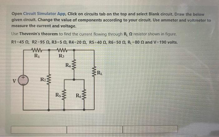 Solved Open Circuit Simulator App. Click on circuits tab on | Chegg.com