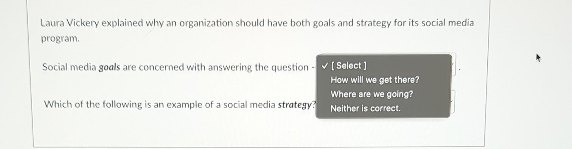 Solved Laura Vickery explained why an organization should | Chegg.com