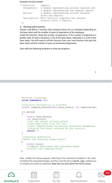 Solved Verizon LTE 6:46 PM Lab 7.pdf a Back CSCE 1030: Lab 7 | Chegg.com
