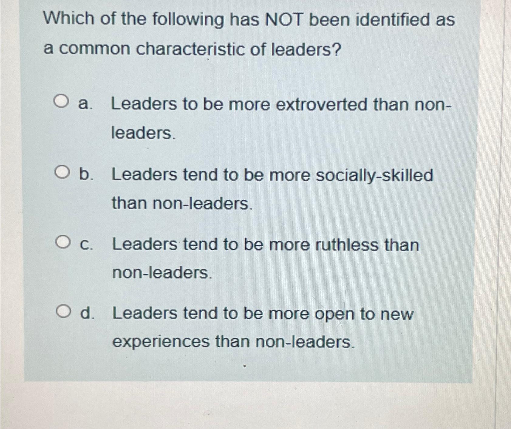 Solved Which of the following has NOT been identified as a | Chegg.com