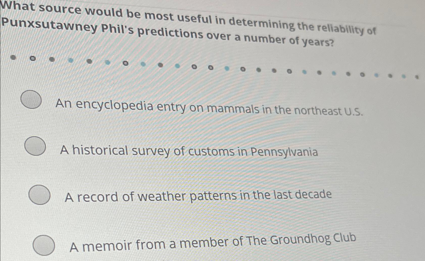 Solved What source would be most useful in determining the | Chegg.com