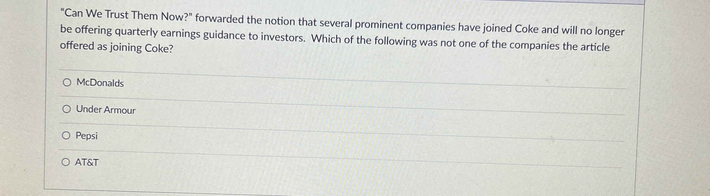 Solved "Can We Trust Them Now?" forwarded the notion that | Chegg.com