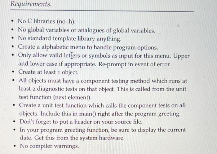 Solved Please help me write the following code in C++, | Chegg.com