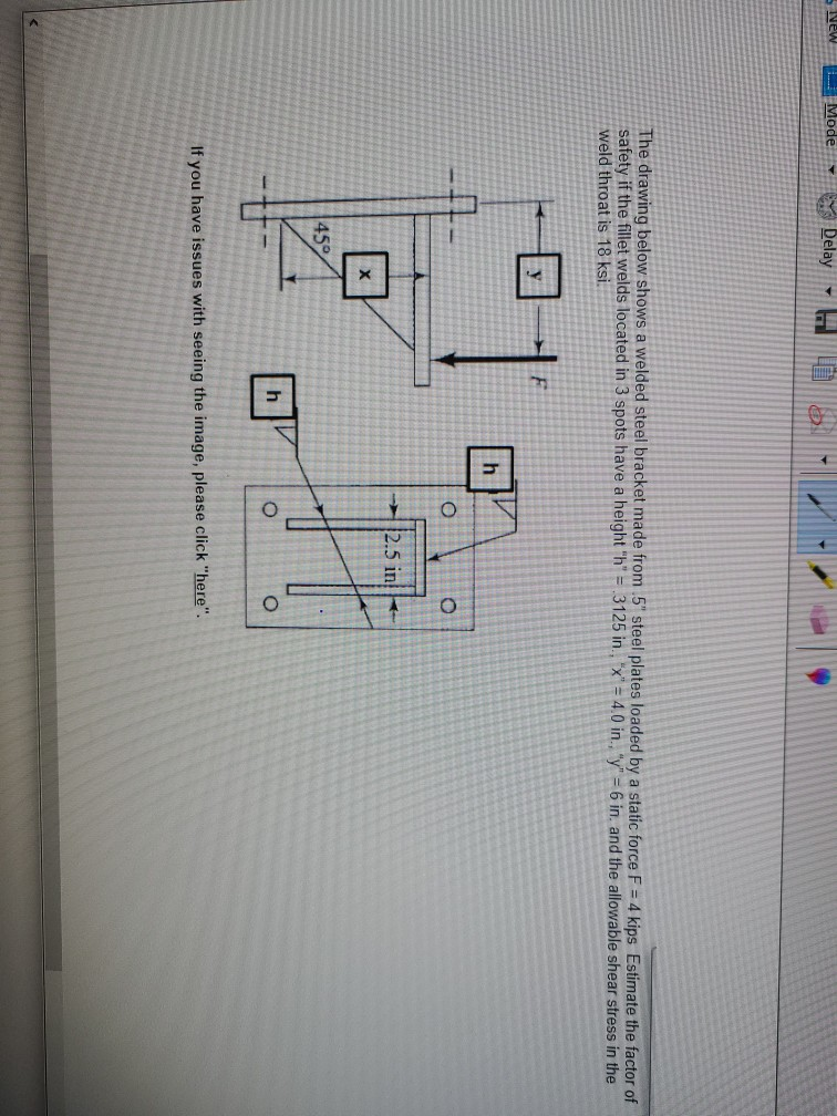 Solved he drawing below shows a welded steel bracket made | Chegg.com