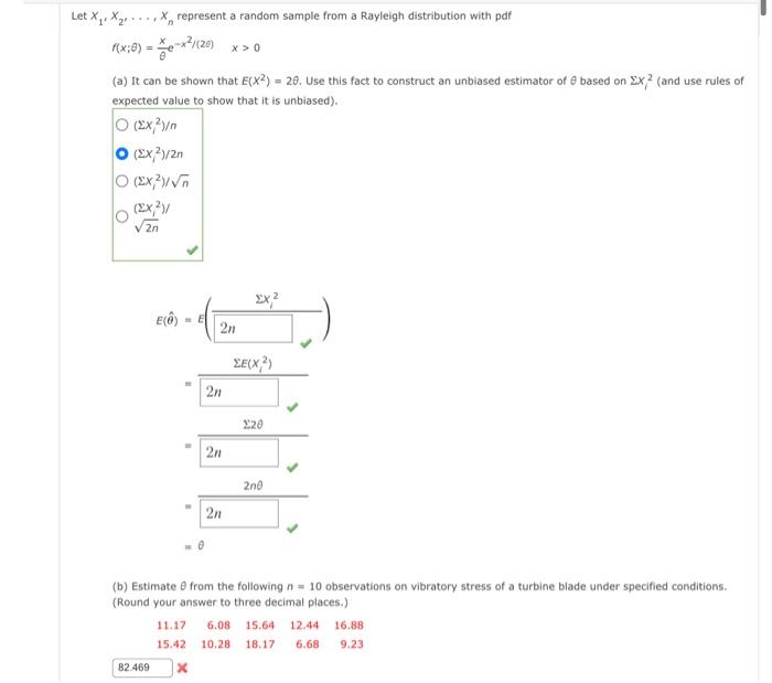 Solved Consider a random sample x1,x2,…,xn from the shifted | Chegg.com