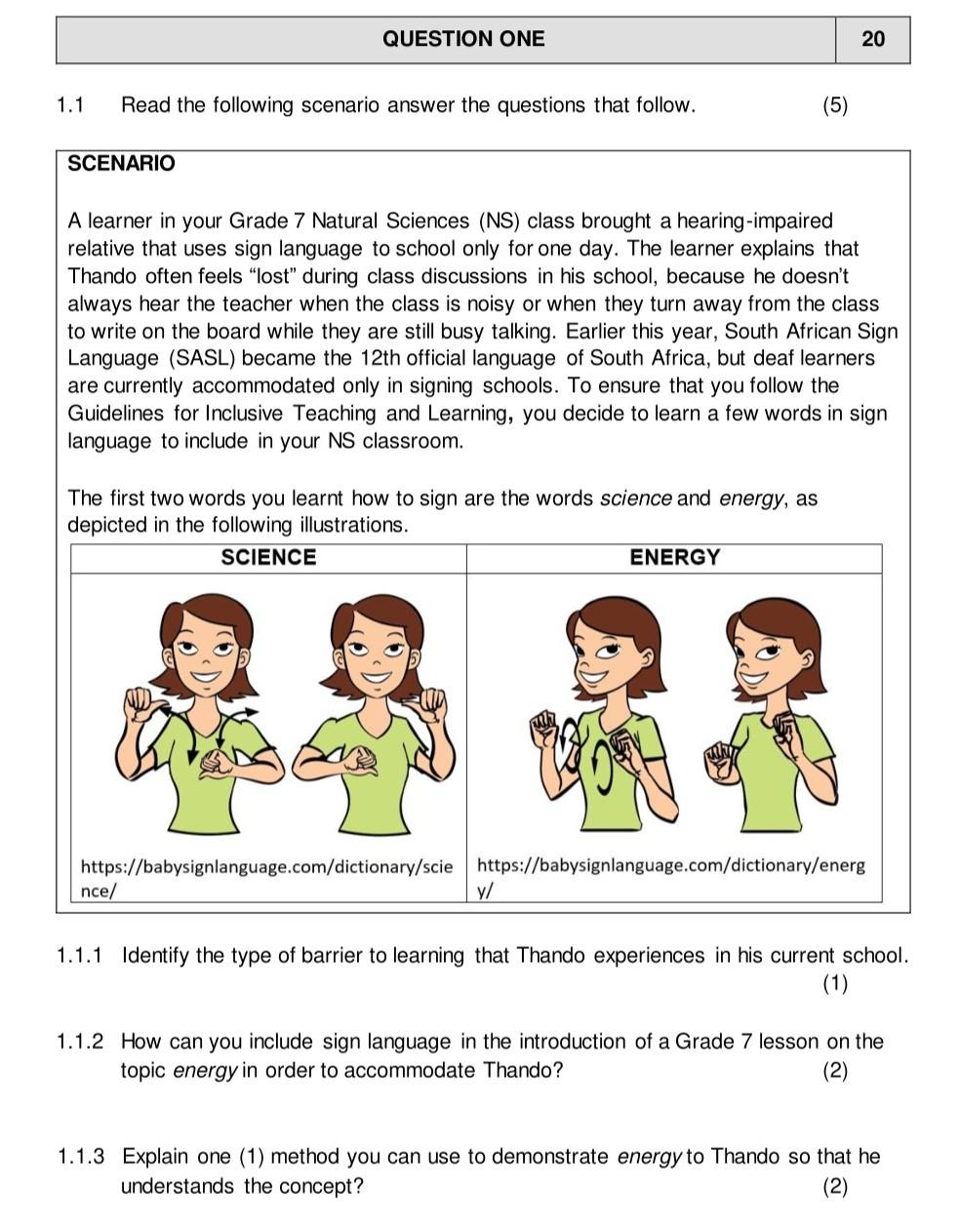 Solved 1.1 Read the following scenario answer the questions | Chegg.com