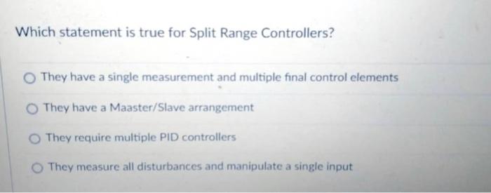 Solved Which statement is true for Split Range Controllers? | Chegg.com Solved Which statement is true for Split Range Controllers? | Chegg.com