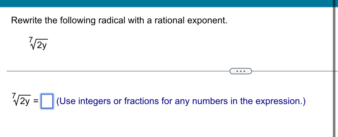 Solved Rewrite the following radical with a rational | Chegg.com