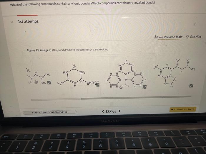 Solved Which of the following compounds contain any ionic | Chegg.com