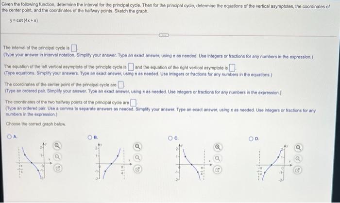 Solved Given the following function determine the interval | Chegg.com
