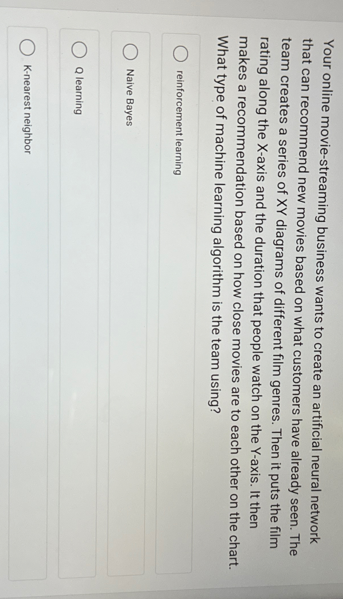 Solved Your online movie-streaming business wants to create | Chegg.com