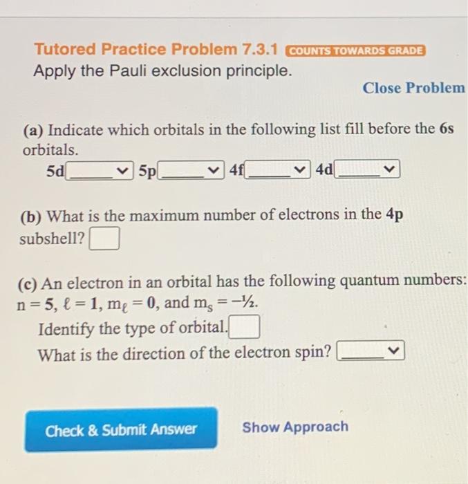 Solved Tutored Practice Problem 7.3.1 COUNTS TOWARDS GRADE | Chegg.com