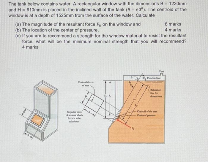 Solved c. if you are to recommend a strength for the window | Chegg.com