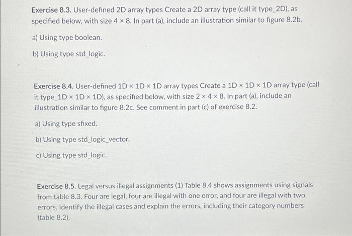 Solved Exercise 83 User Defined 2d Array Types Create A 2d 3299