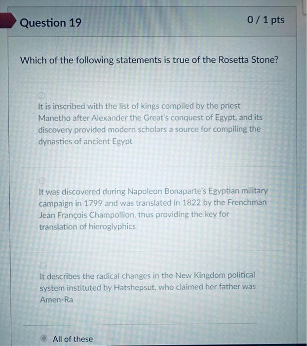 Which of the following statements is true of the | Chegg.com