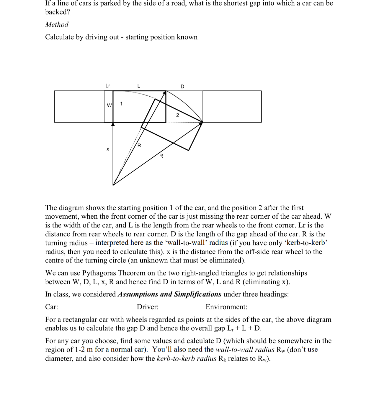 Solved Need some help with this i need the formula for D in | Chegg.com