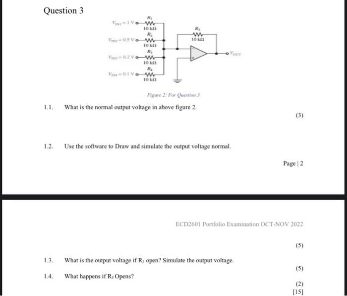 Solved Question 3 Figure 2: For Question 3 1.1. What is the | Chegg.com