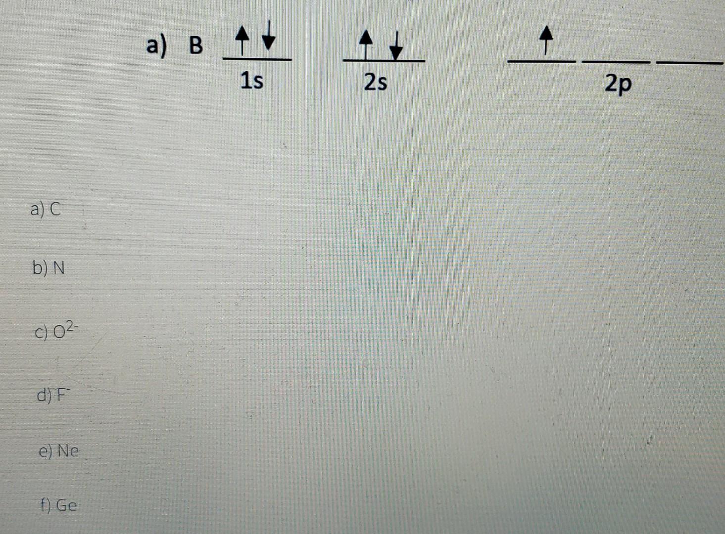 Solved draw the orbital diagram for the following elements | Chegg.com