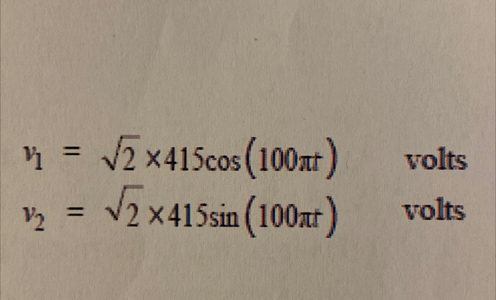 Solved How you you work out the voltage if | Chegg.com