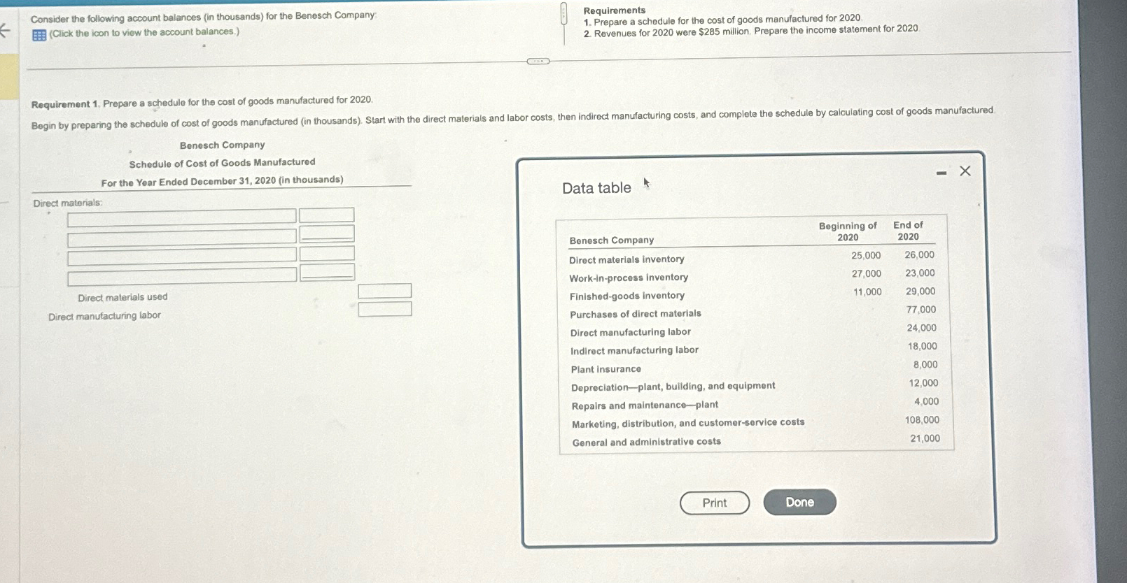 Solved Consider the following account balances (in | Chegg.com