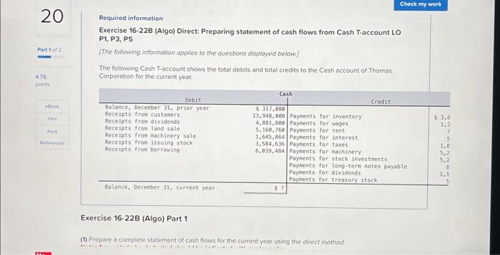 Solved Required information Exercise 16-22B (Algo) Direct: | Chegg.com