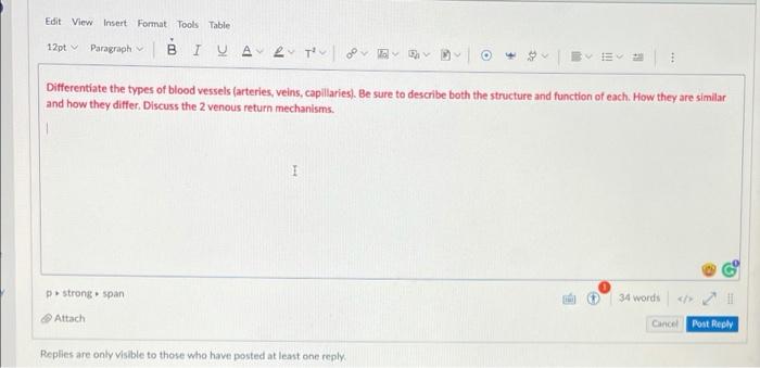 Solved Edit View Insert Format Tools Table 12pt Paragraph | Chegg.com