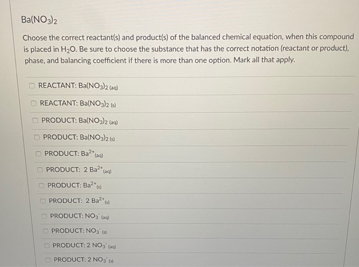 Solved Fe(OH)2 Choose the correct reactant(s) and product(s) | Chegg.com