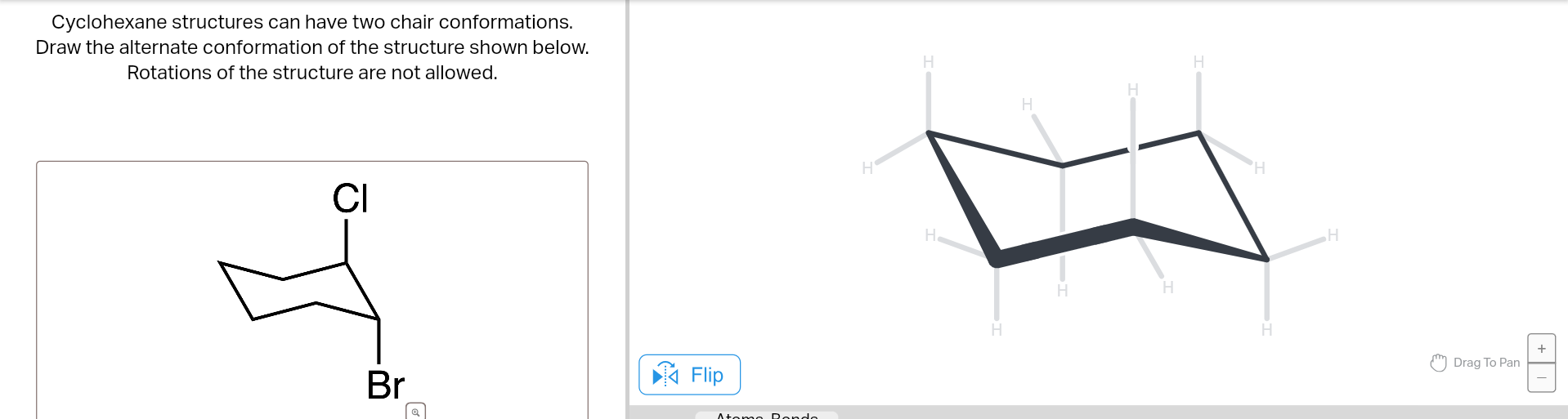Solved Cyclohexane structures can have two chair | Chegg.com