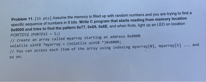 Problem 11. (15 pts] Assume the memory is filled up | Chegg.com