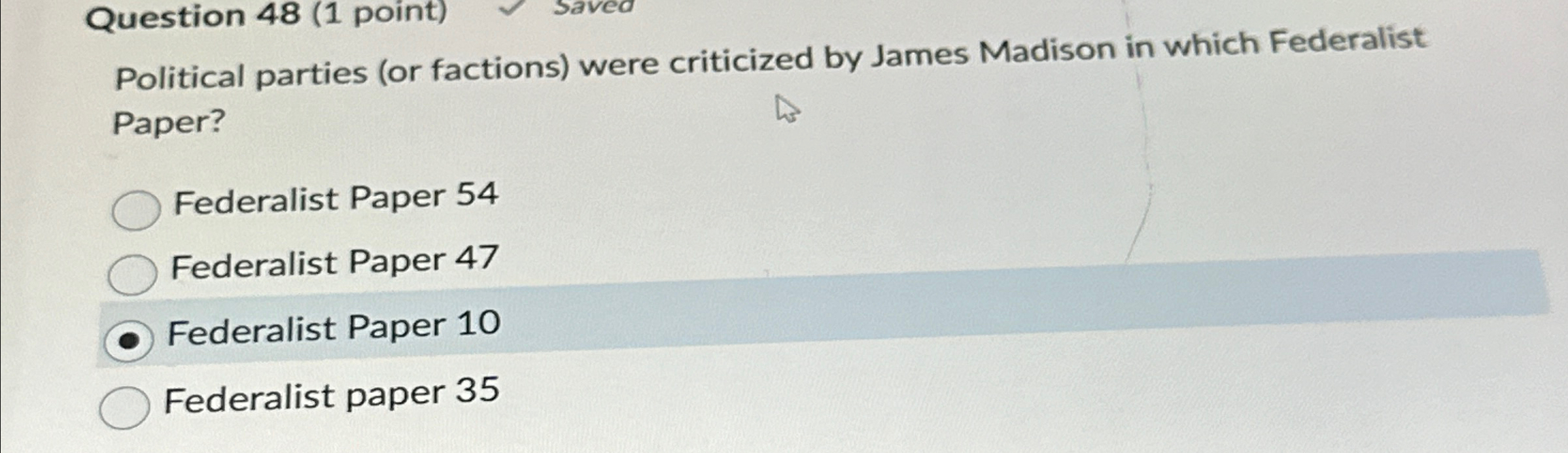 Solved Political parties (or factions) ﻿were criticized by | Chegg.com