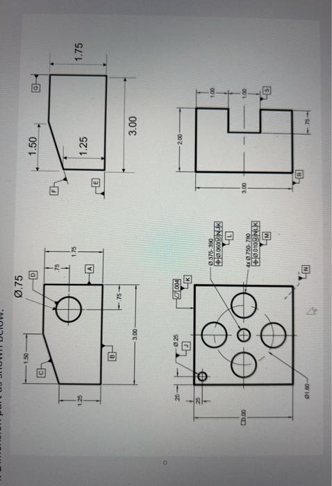 Solved can someone help me draw this in AutoCAD Mechanical | Chegg.com