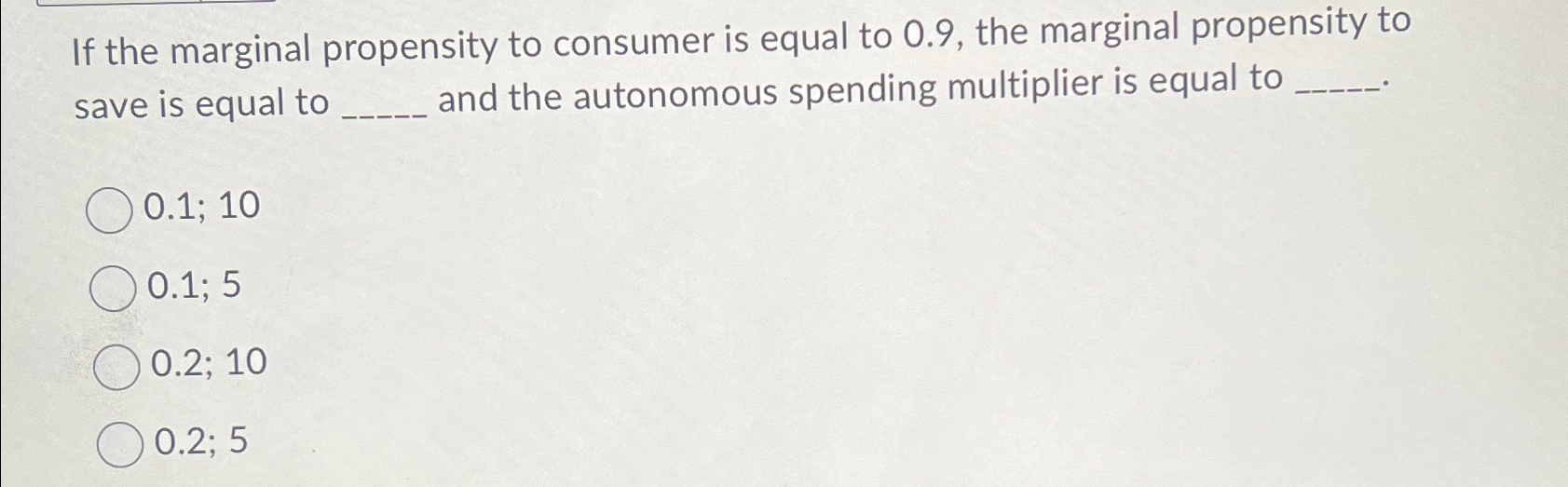 Solved If the marginal propensity to consumer is equal to | Chegg.com