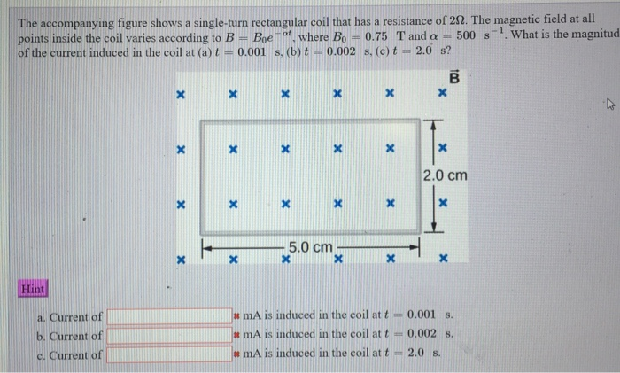 Solved The accompanying figure shows a single-turn | Chegg.com
