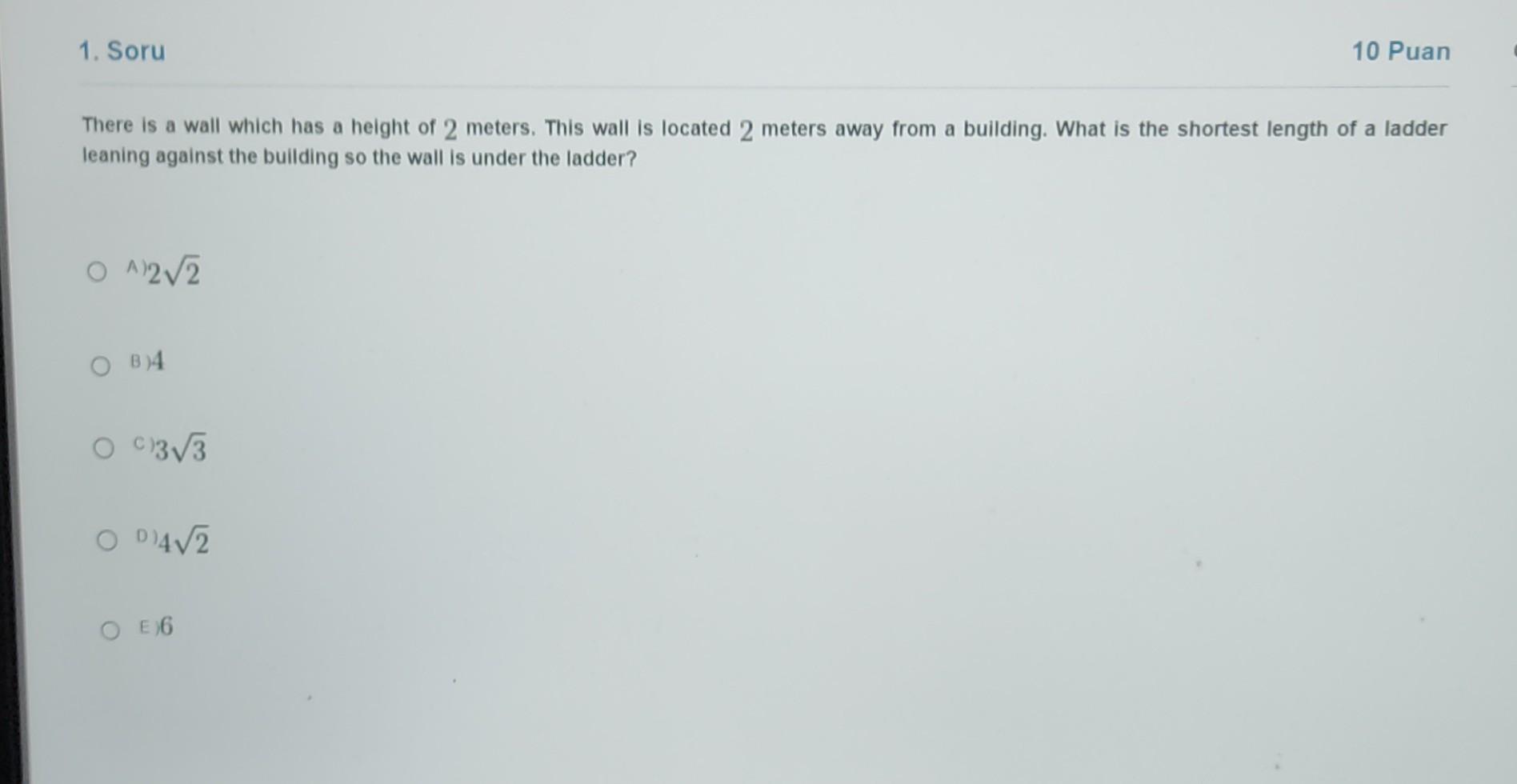 Solved There is a wall which has a height of 2 meters. This | Chegg.com