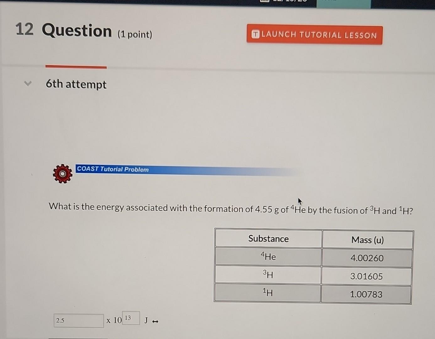 Solved What is the energy associated with the formation of | Chegg.com