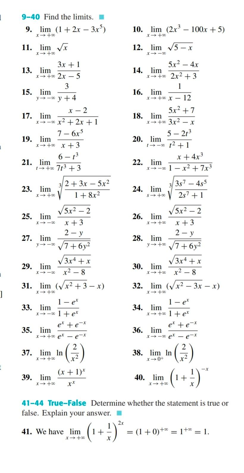 Solved 3 Lim X x 1 x 1 4 Lim X3 3x2 9x X 2 X 3 Chegg