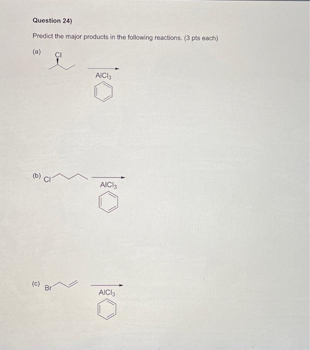 Solved Predict the major products in the following | Chegg.com